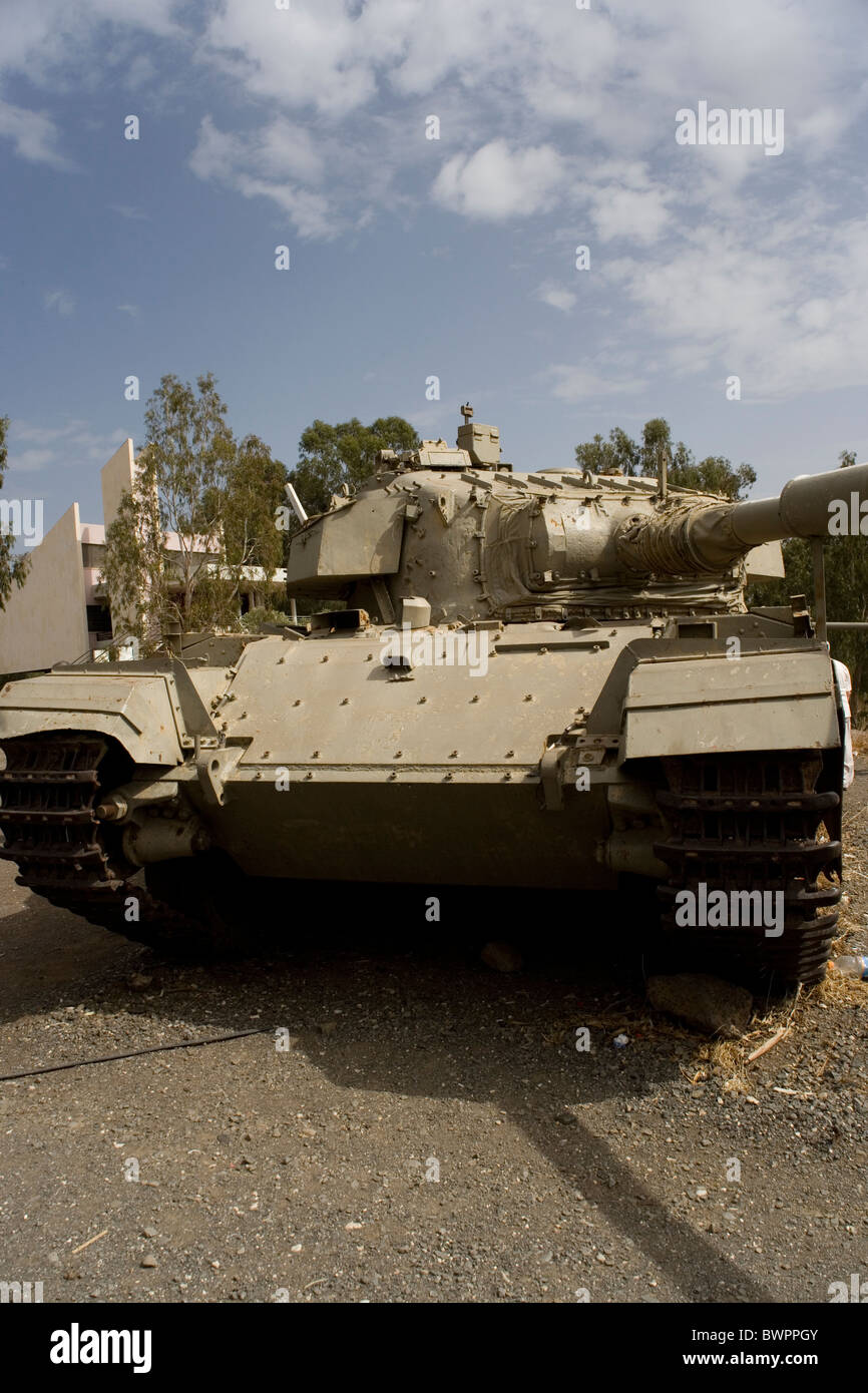 Israeli Centurian tank memorial on the Golan Heights, Israel Stock ...