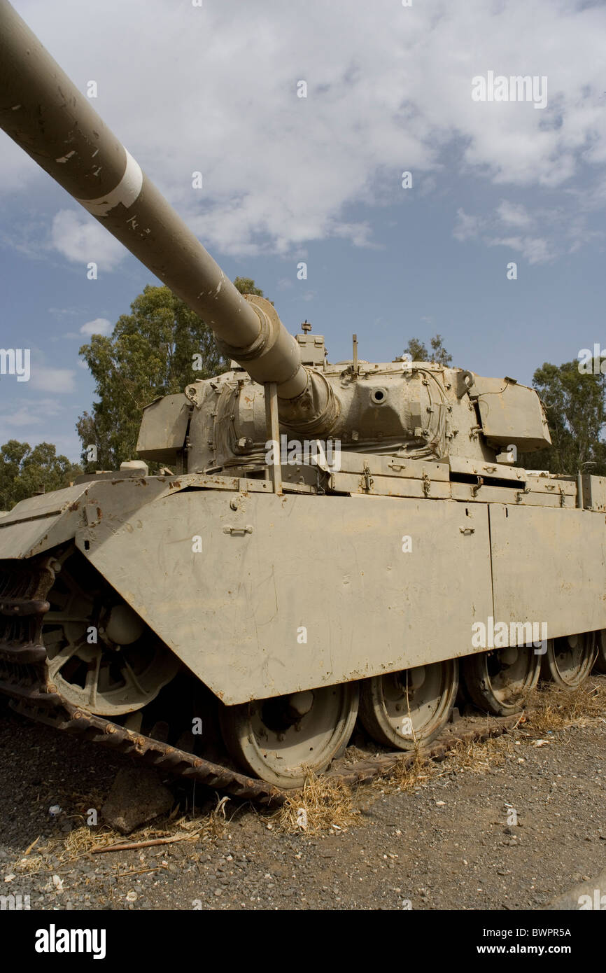 Israeli Centurian tank memorial on the Golan Heights, Israel Stock ...