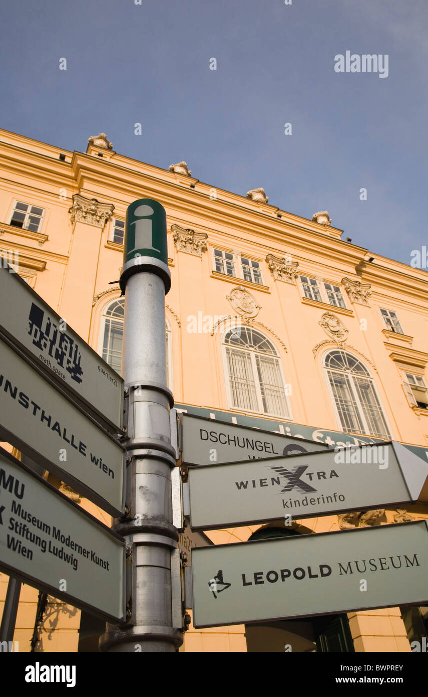 Direction signs in the city of vienna hi-res stock photography and ...