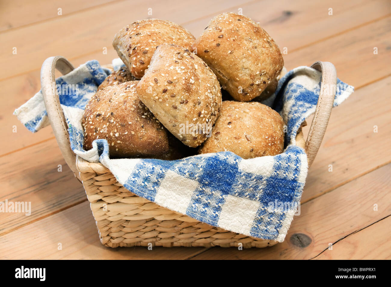Crusty rolls piled hi-res stock photography and images - Alamy