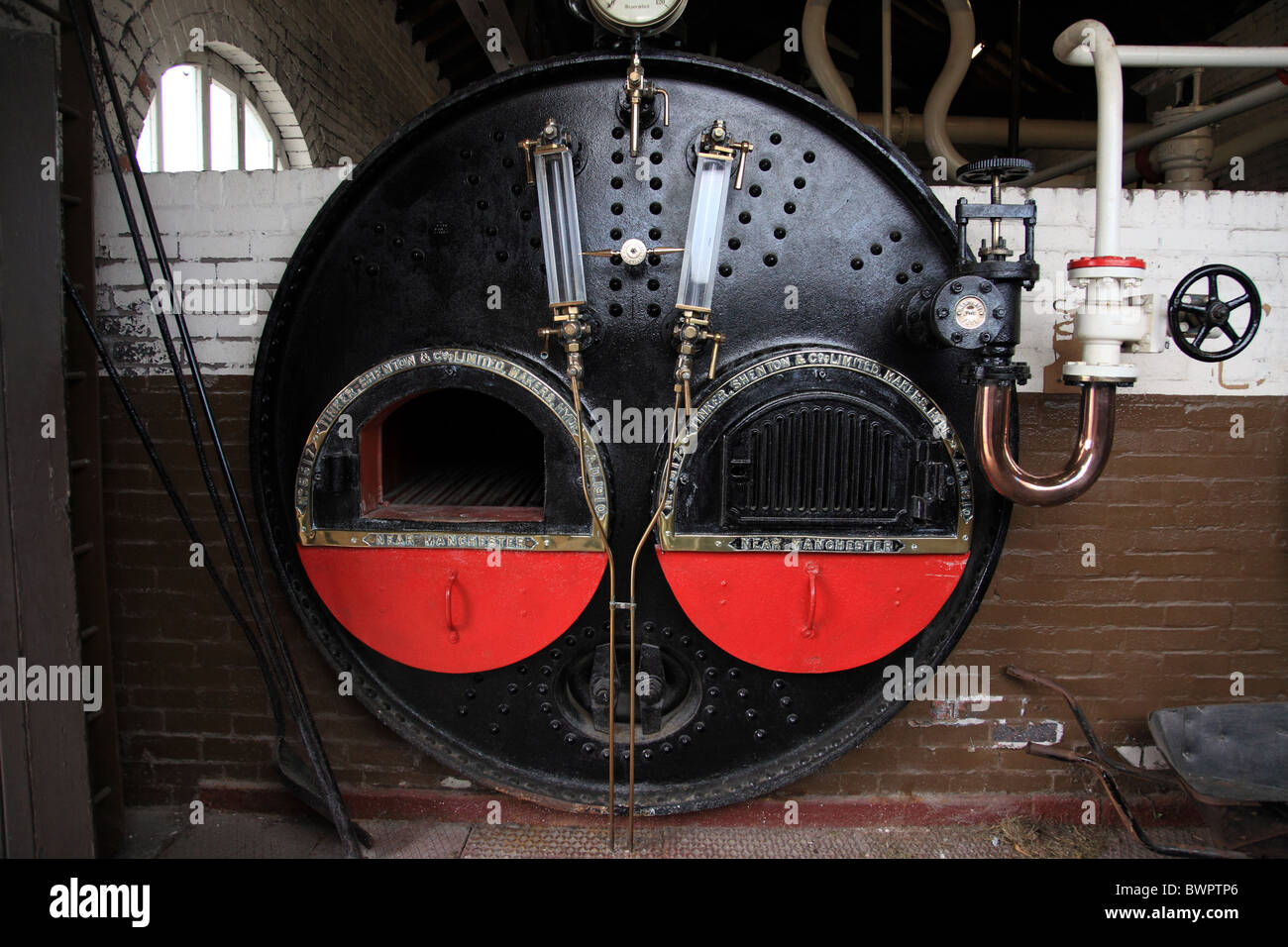 Large boiler which drove steam pumping engines at the National ...
