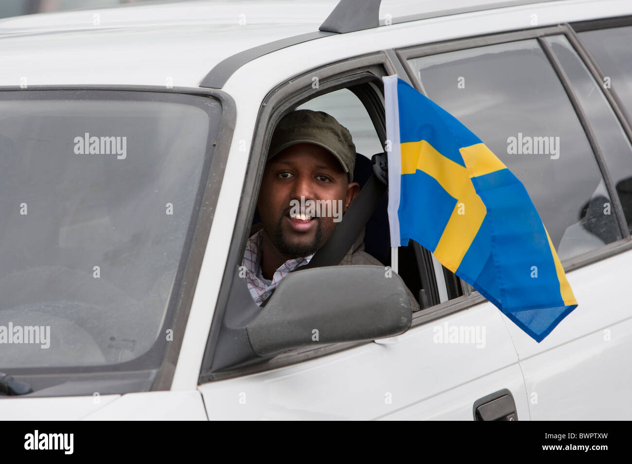 Driver man flag hi-res stock photography and images - Alamy