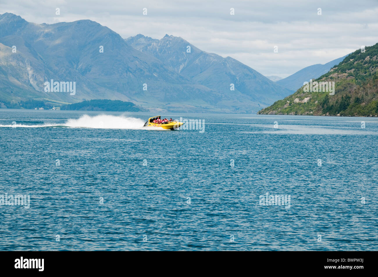 Lake Wakatipu,Jet Boating,Para Sailing,Queenstown Harbour, Harbor, Town ...