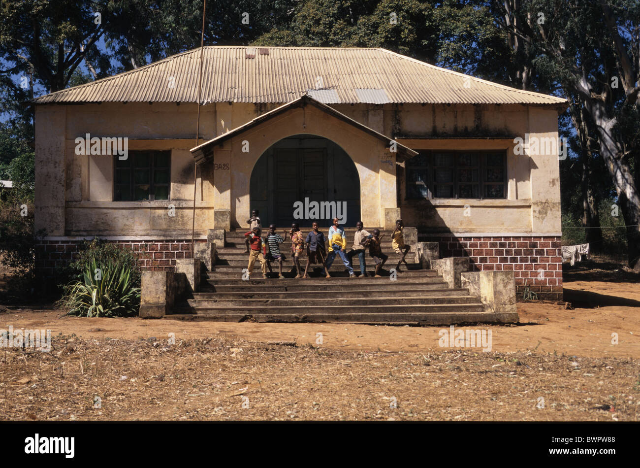 Guinea Dalaba Fouta Djallon Highland West Africa house children kids ...