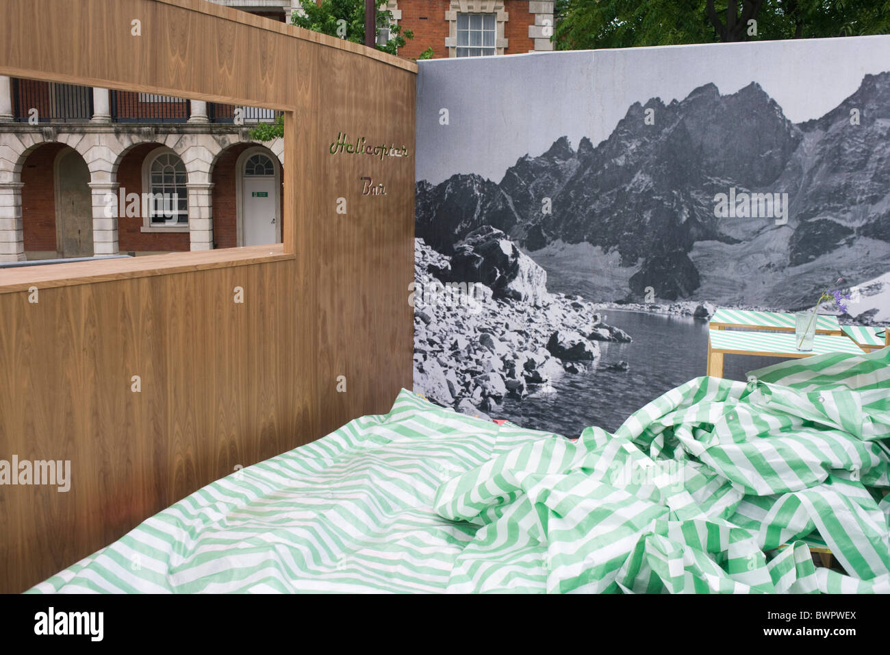 Incongruous and confusing landscape of natural world mountains and ...