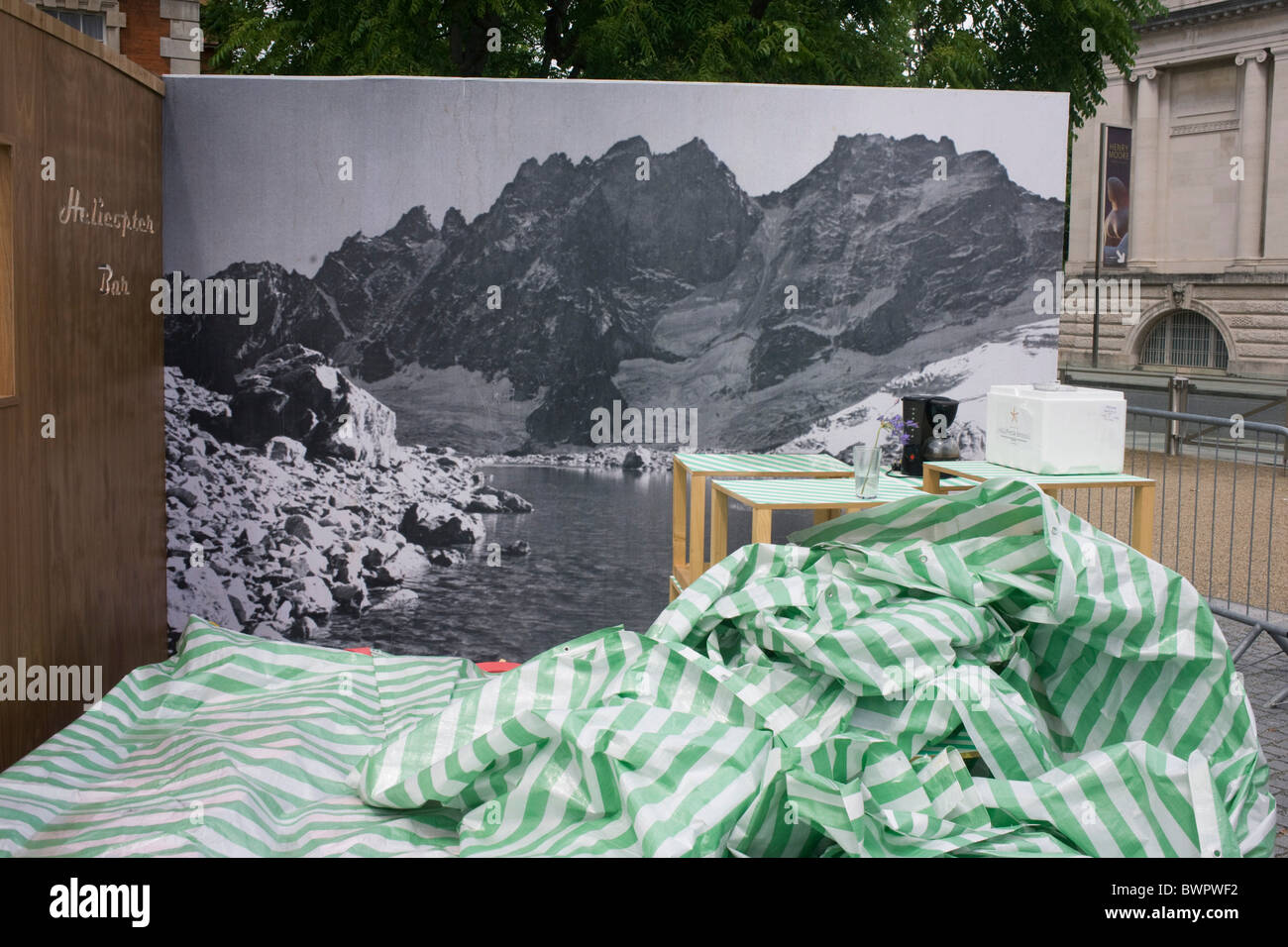 Incongruous and confusing landscape of natural world mountains and ...