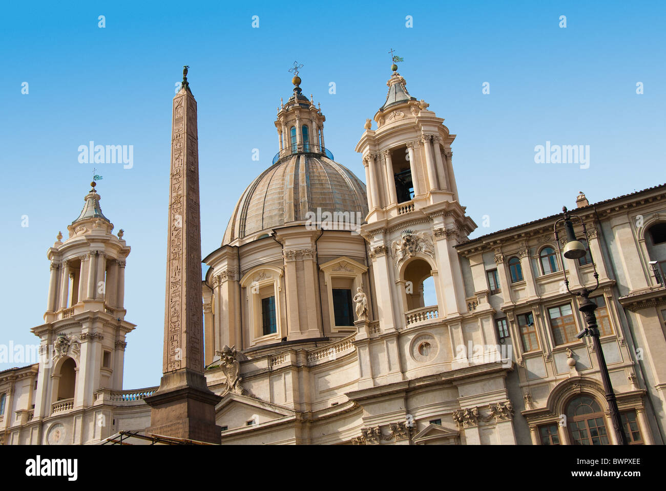 Sant' Agnese in Agone, a basilica church, (built 1652) in Baroque style ...