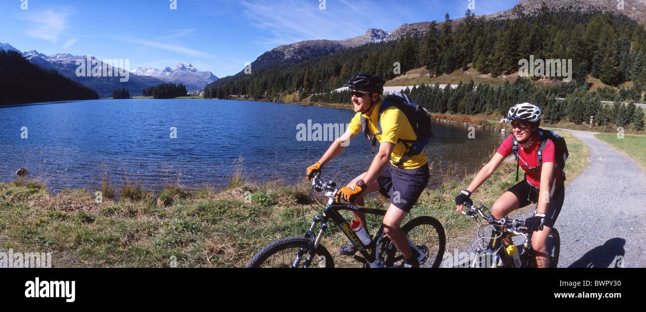 Switzerland Europe Lake Silvaplana Engadine Upper Engadine Canton ...