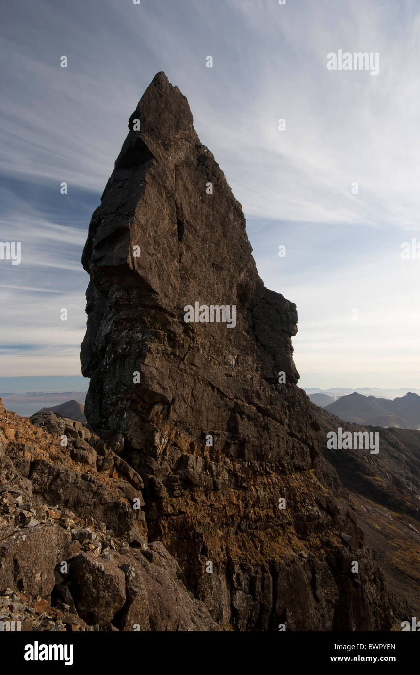 The Basteir Tooth on the northern side of the Cuillin Ridge, Isle of ...
