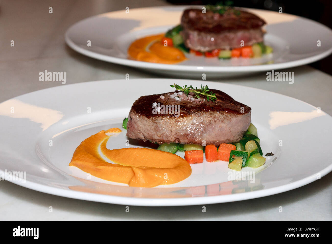 Fillet Steak Presentation