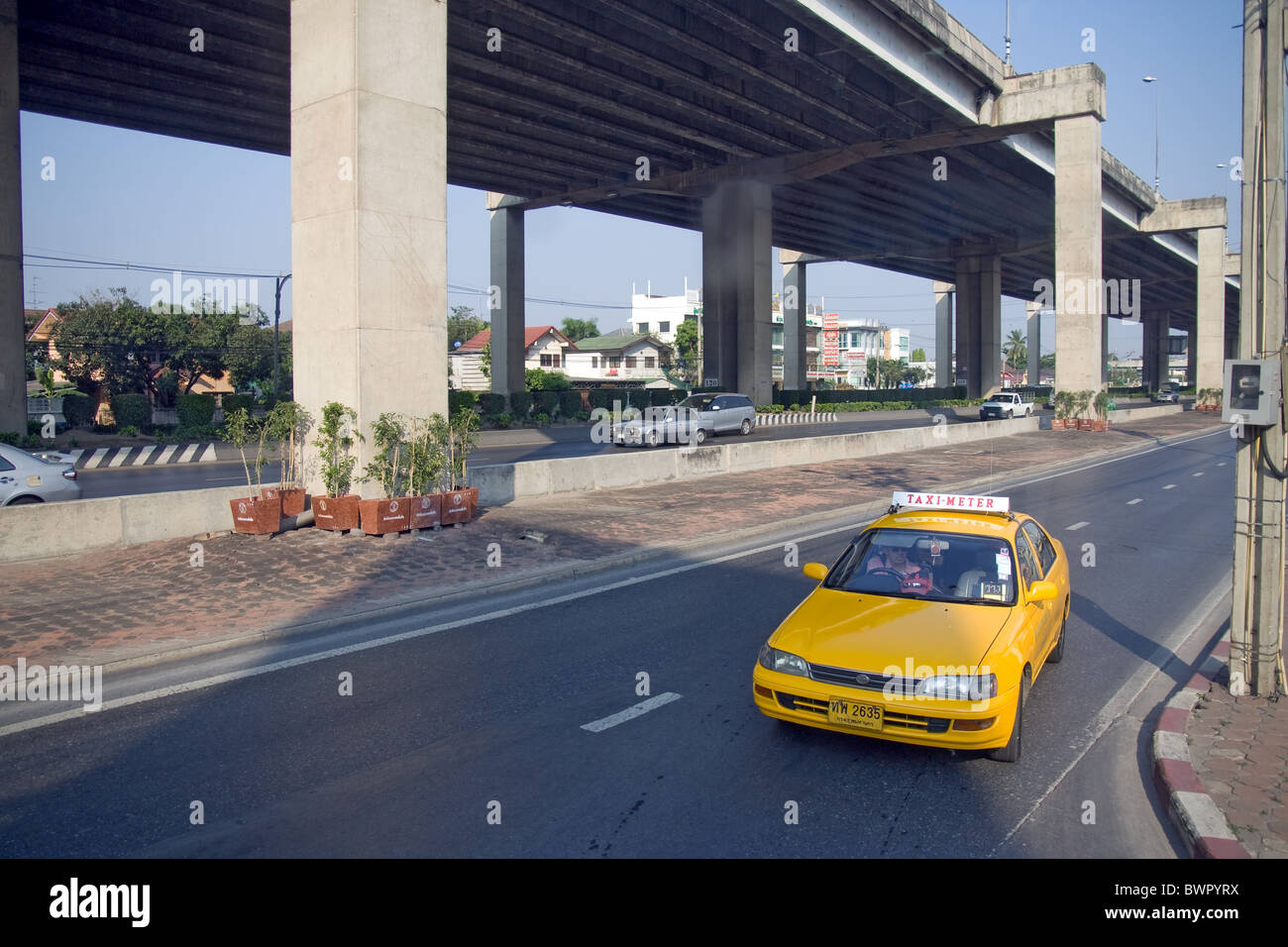 taxicab on street Stock Photo - Alamy