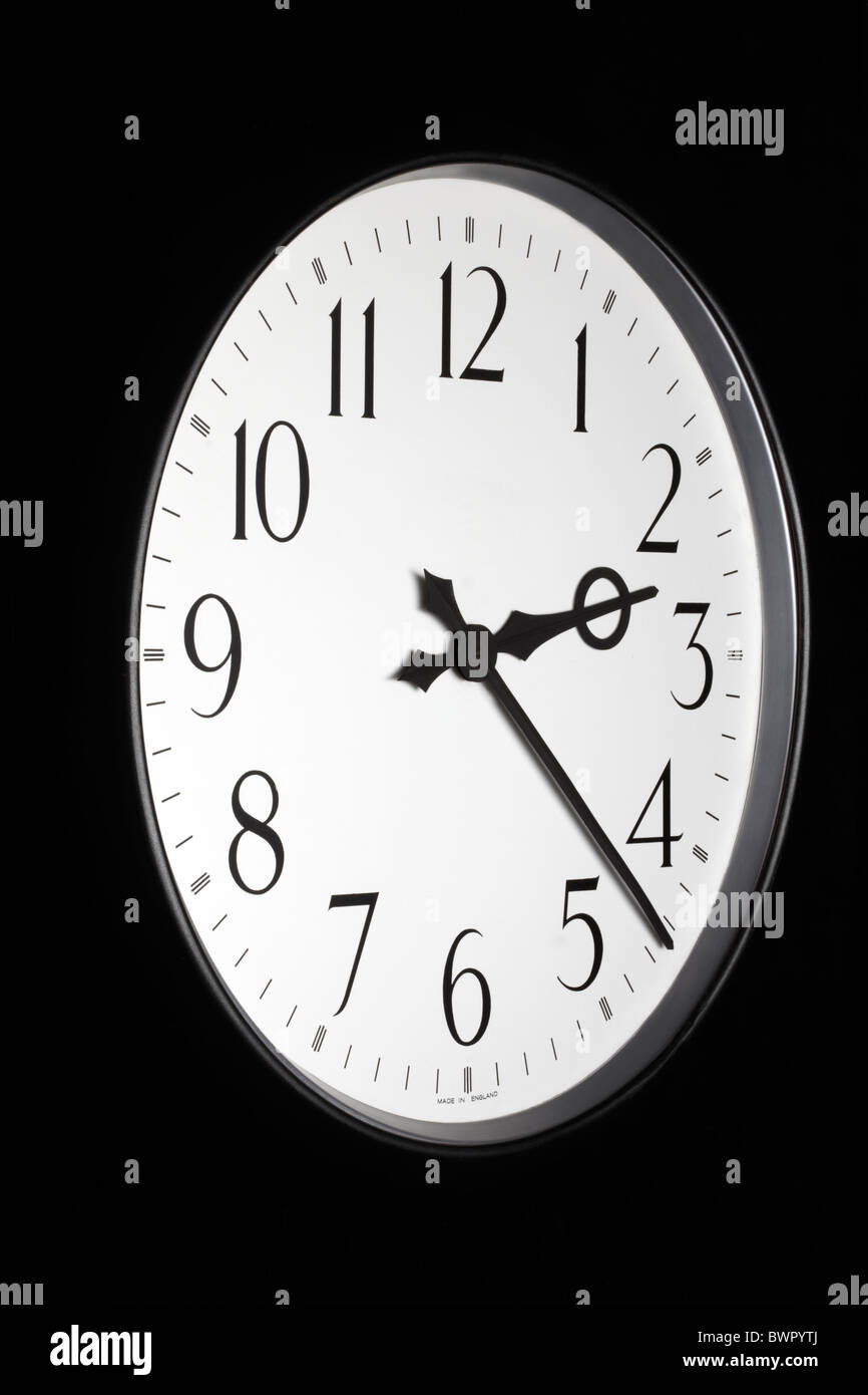 Retro Clock Face Symbolizing Good Time Keeping Stock Photo - Alamy