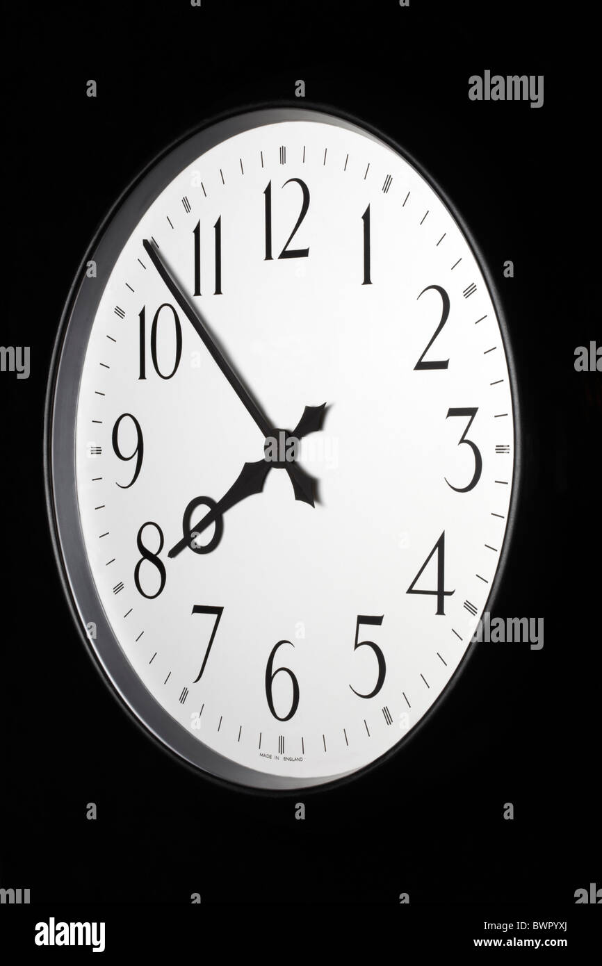 Retro Clock Face Symbolizing Good Time Keeping Stock Photo - Alamy