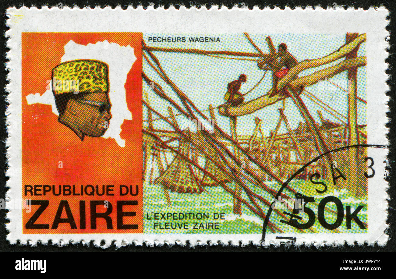 Postage stamp zaire hi-res stock photography and images - Alamy