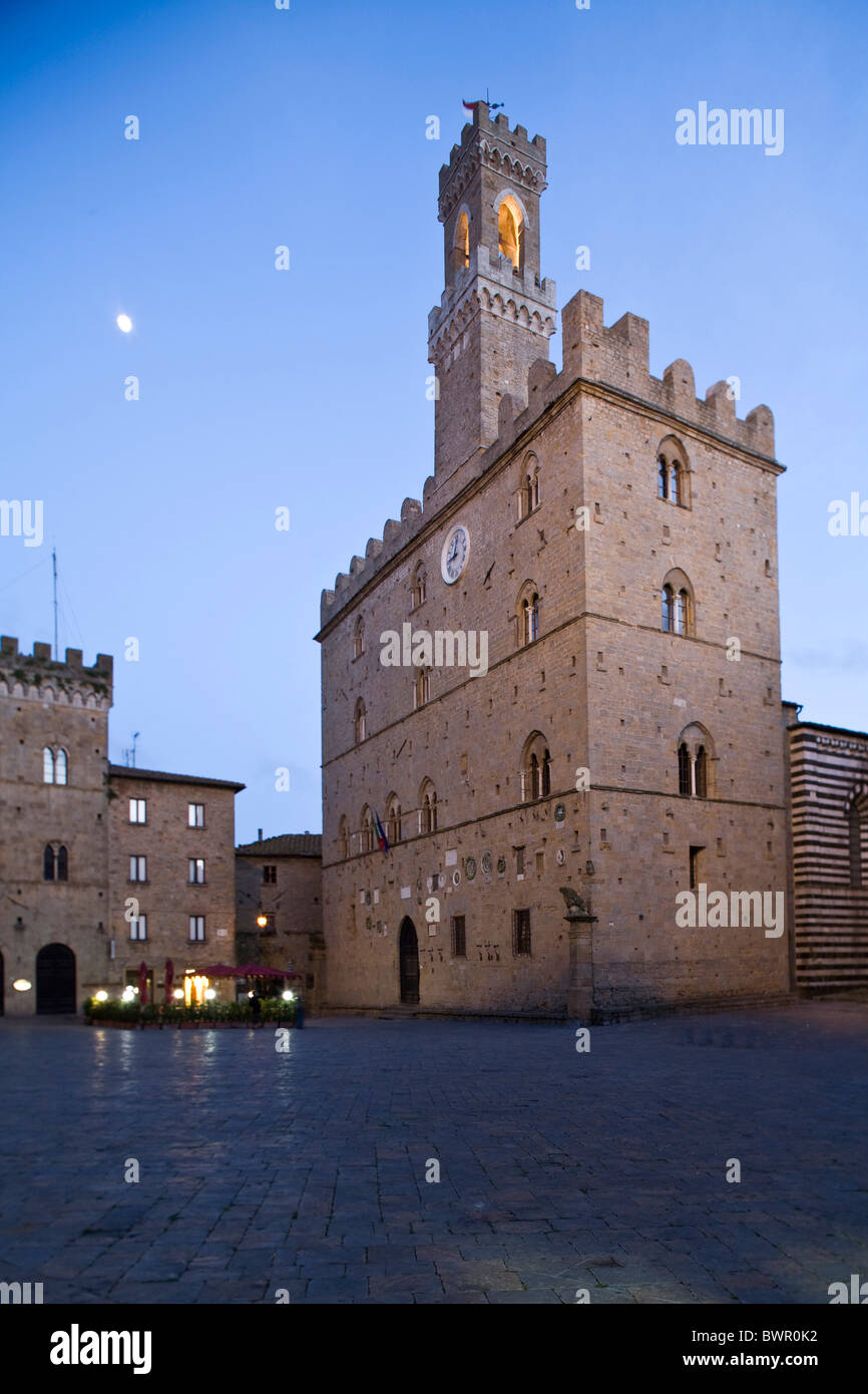 Italy Europe Tuscany Toscana Volterra town Volterra city Piazza dei ...