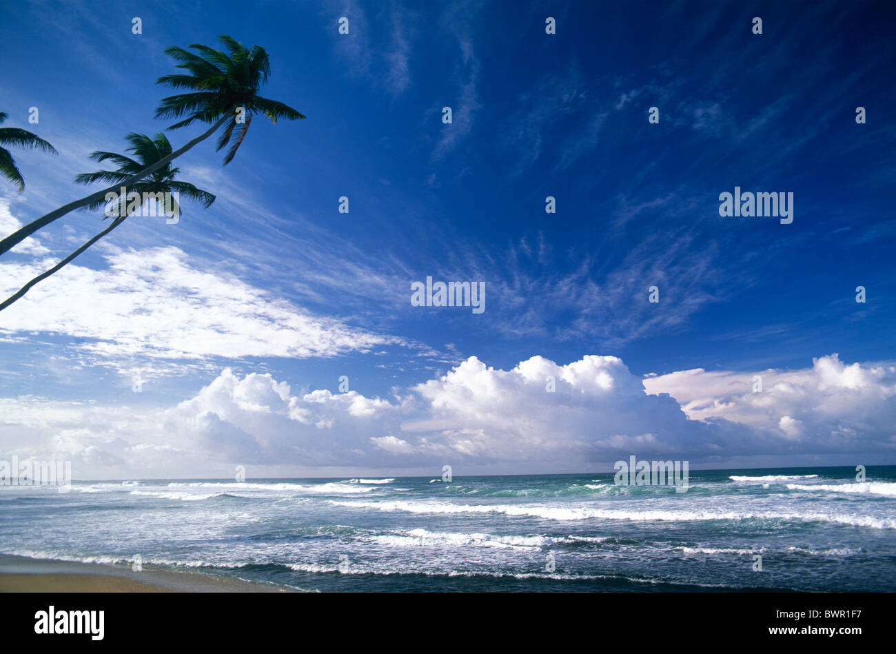 Sri Lanka Asia south west coast sea Indian ocean landscape island blue ...