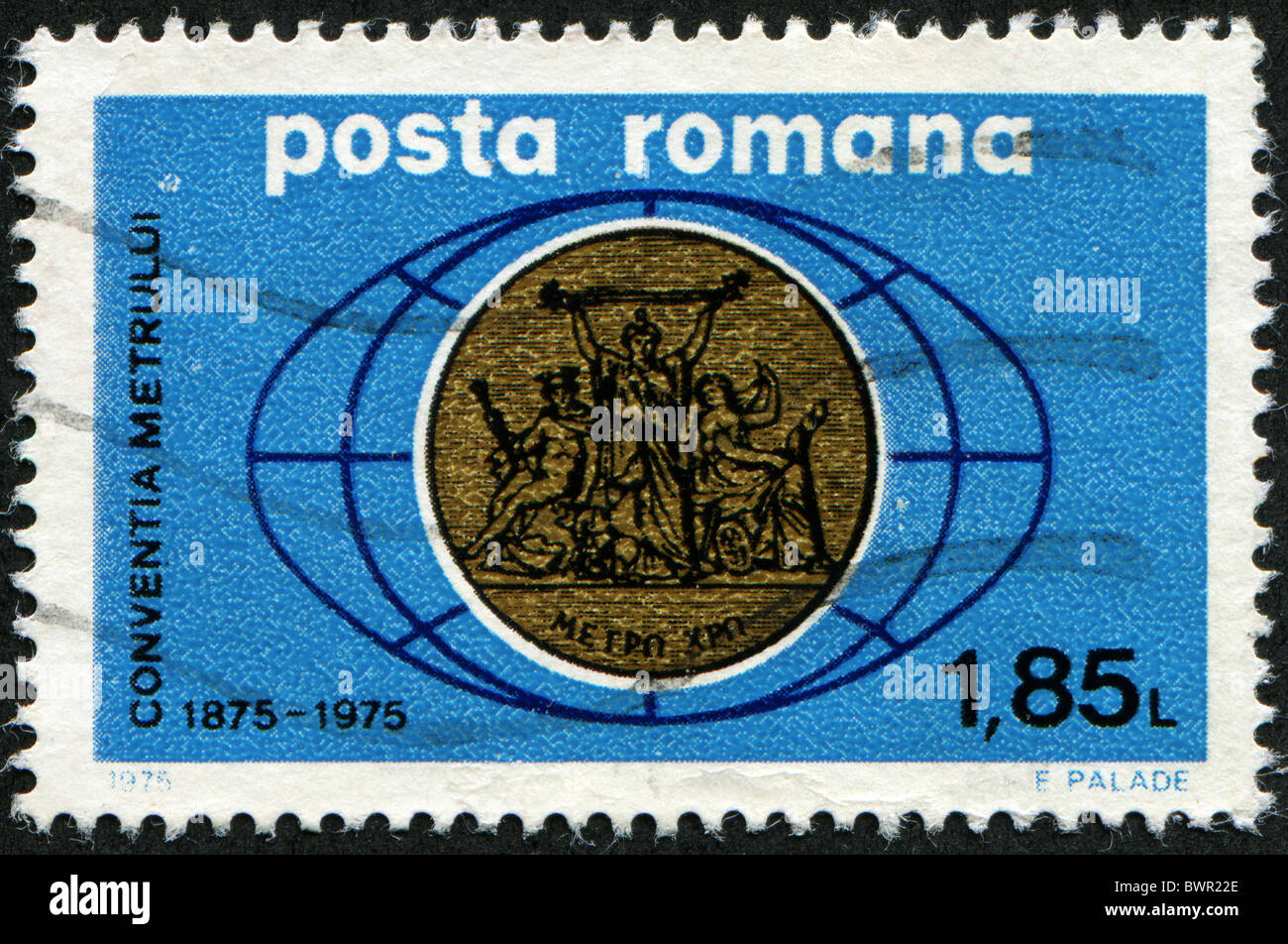 Romania circa 1975 stamp printed hi-res stock photography and images ...