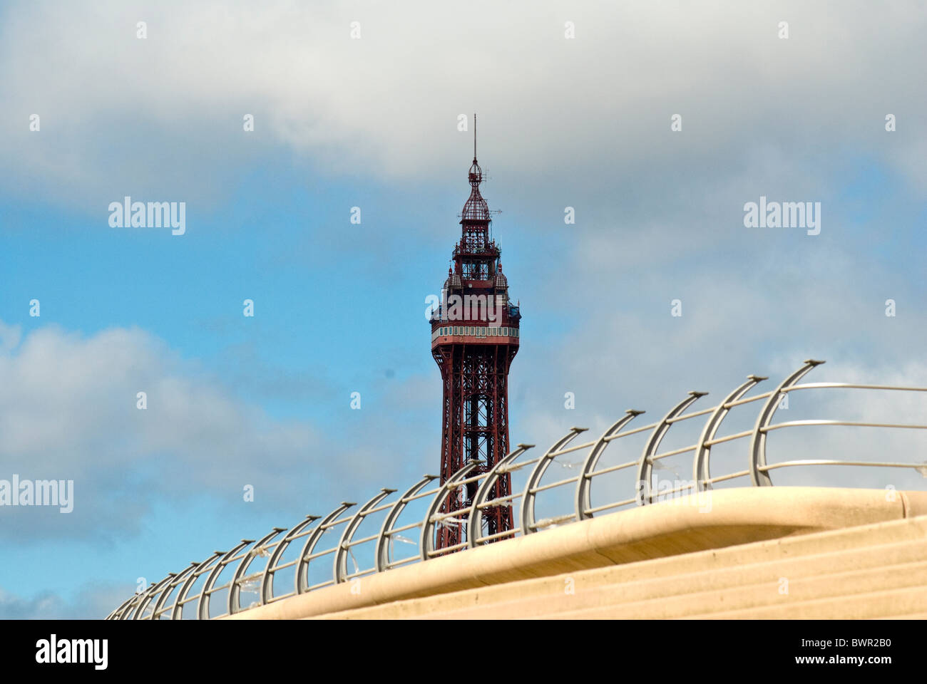 Blackpool Tower and the new promenade Stock Photo - Alamy