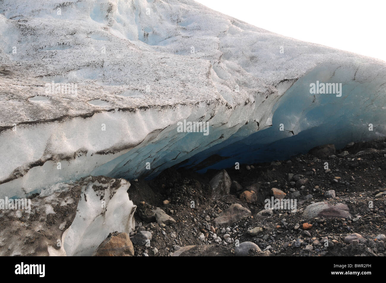 'Boulder clay' spread of ground moraine under dirty ice at the Perito ...