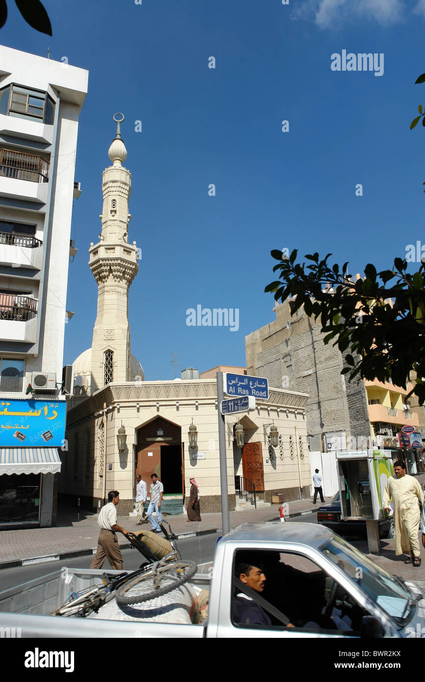 United Arab Emirates Asia Middle East UAE Dubai City Street Mosque Al ...