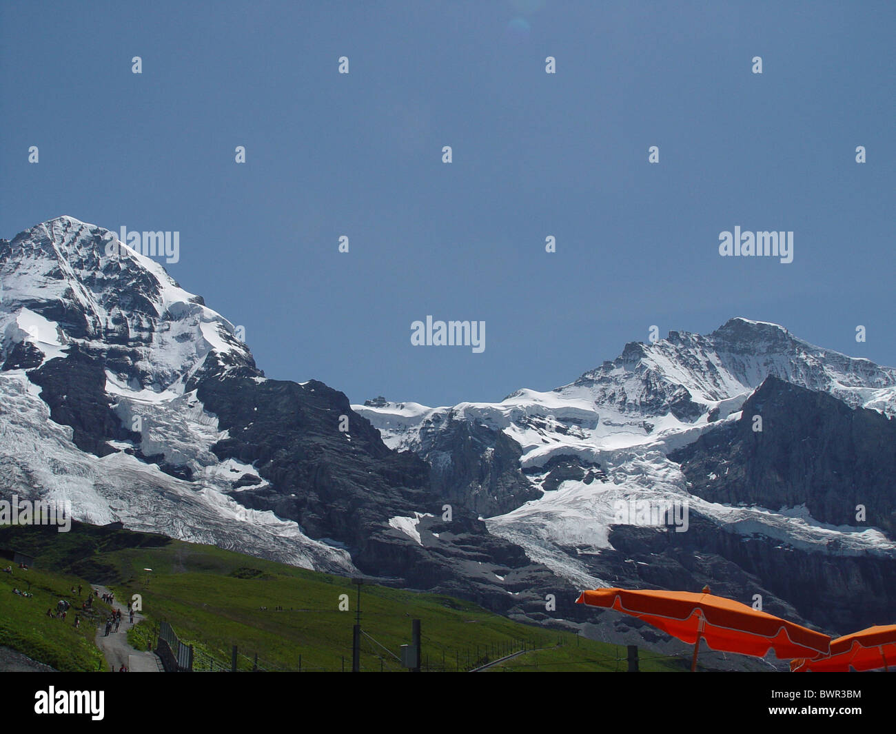 Switzerland Europe Bernese Oberland Kleine Scheidegg Mount Eiger Mount ...