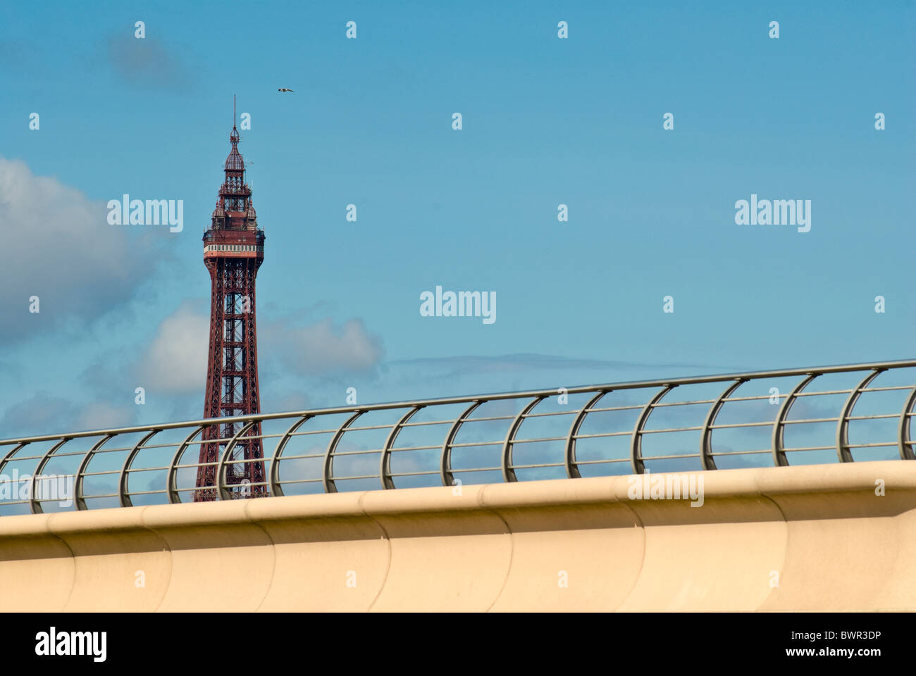 Blackpool Tower and the new promenade Stock Photo - Alamy