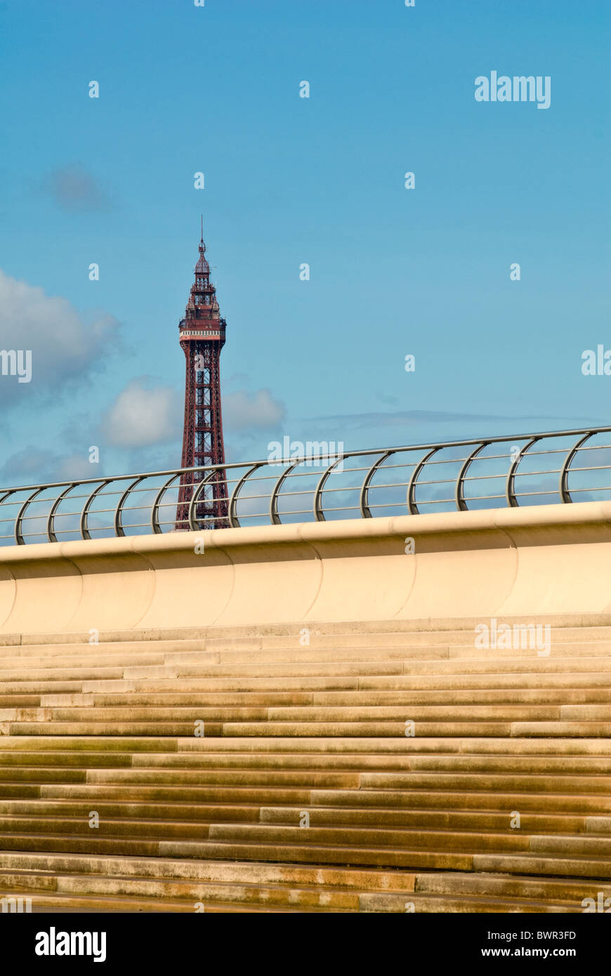 Blackpool Tower and the new promenade Stock Photo - Alamy