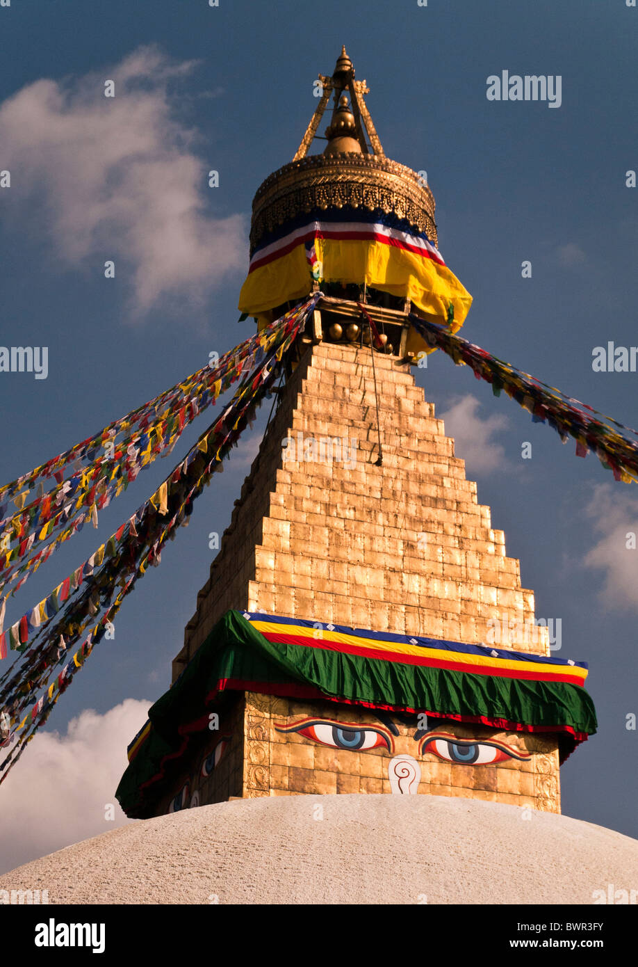 Boudhanath (Boudha) Stupa, Kathmandu, Nepal Stock Photo - Alamy