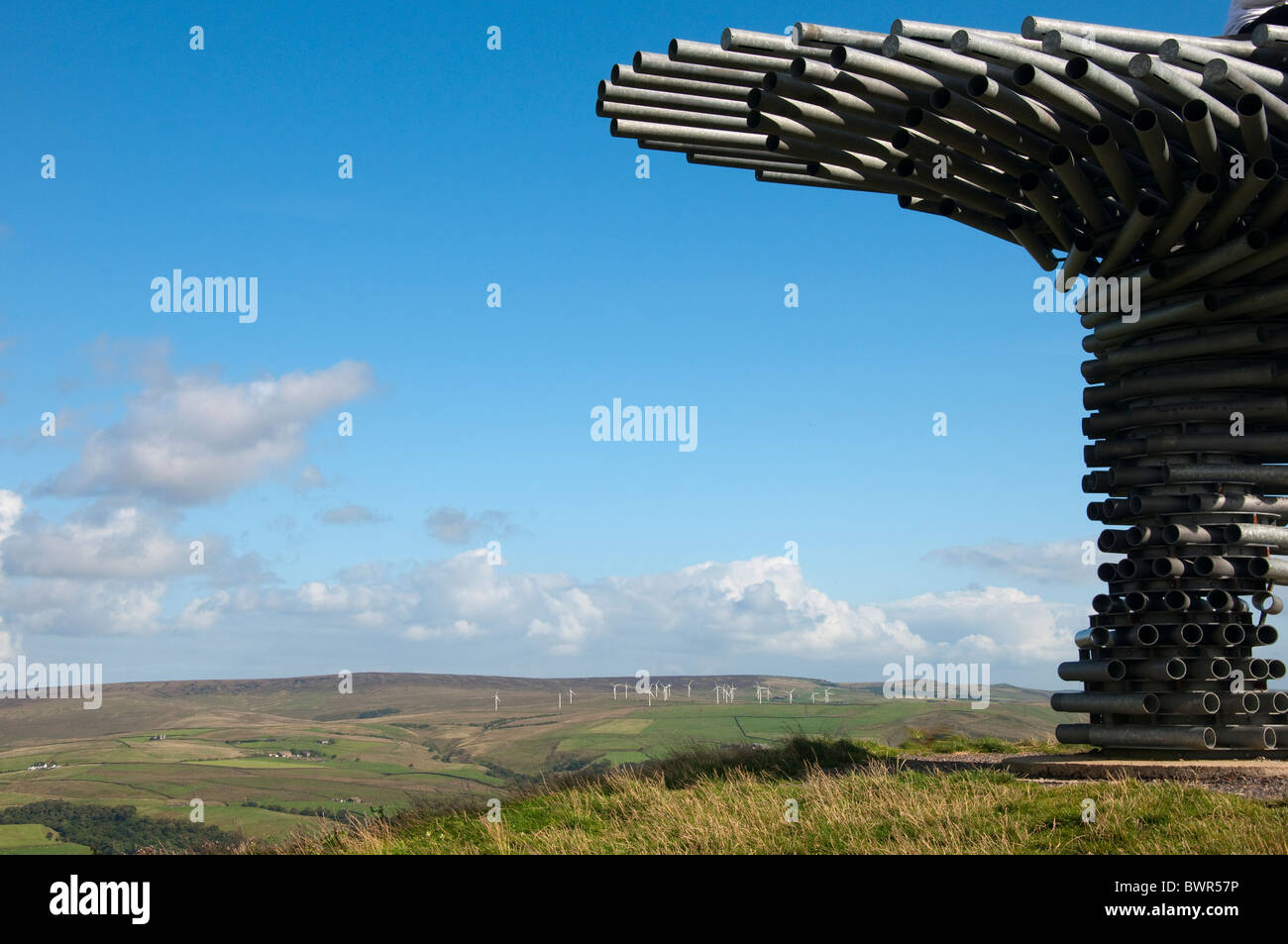 The Singing Ringing Tree Panopticon high on the moors above Burnley in ...