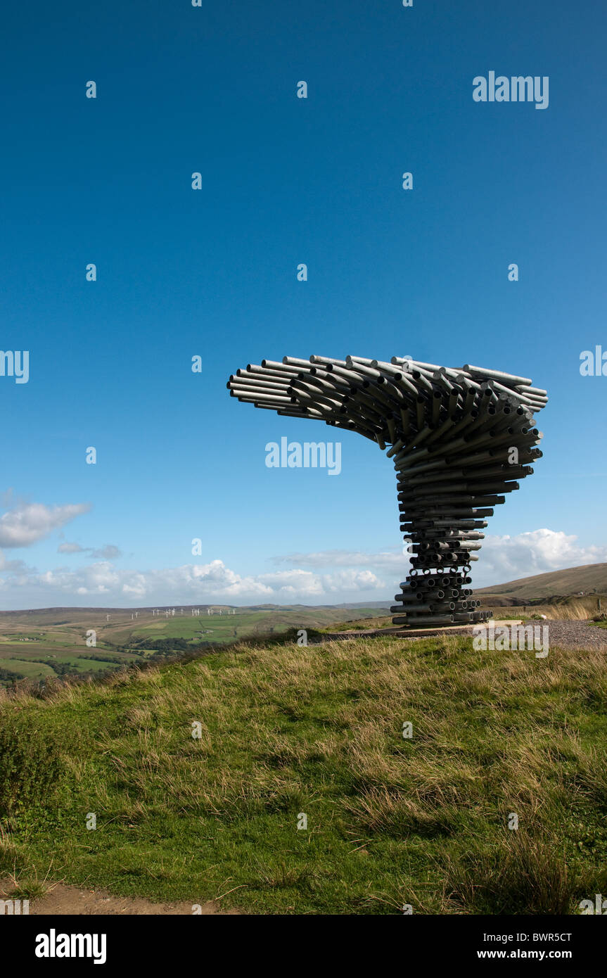The Singing Ringing Tree Panopticon high on the moors above Burnley in ...