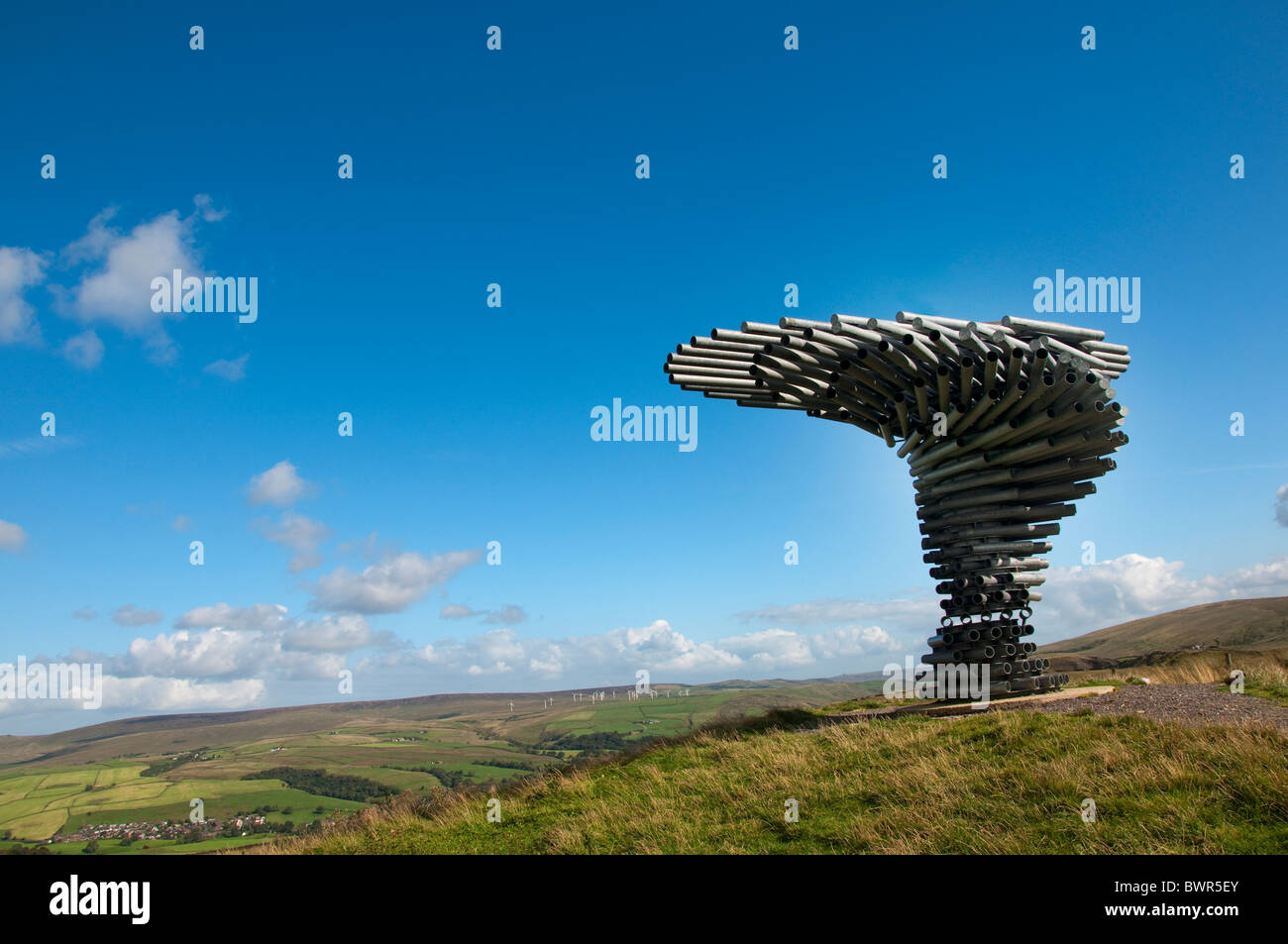 The Singing Ringing Tree Panopticon high on the moors above Burnley in ...