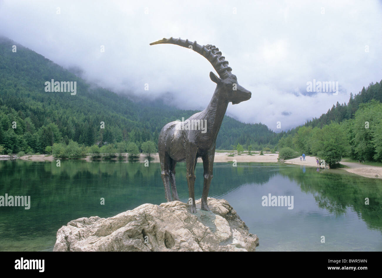Slovenia Kranjska Gora Zlatorog mythical gold-horned chamois chamois ...
