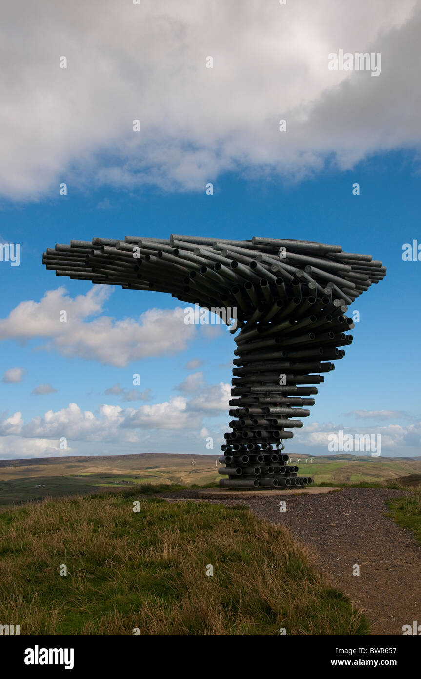 The Singing Ringing Tree Panopticon high on the moors above Burnley in ...