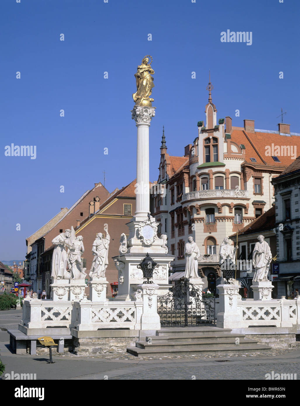 Slovenia Maribor city religious statue main square statue religion ...