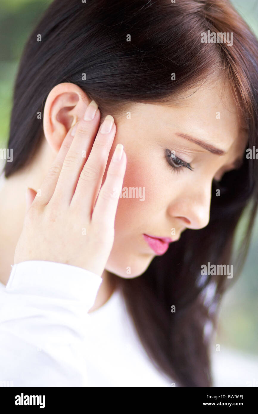 Ear ache teenager hi-res stock photography and images - Alamy