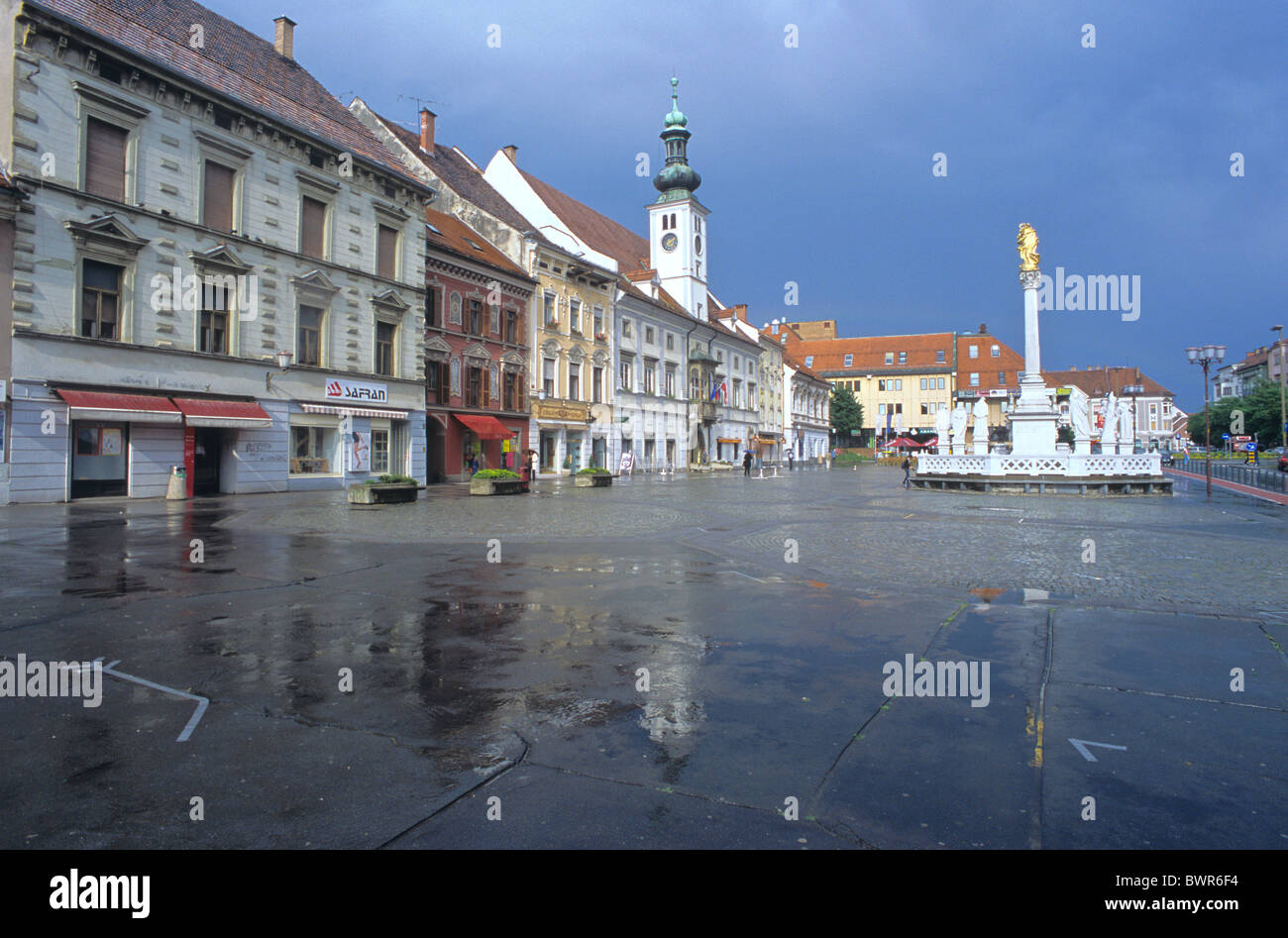 Slovenia Maribor city religious statue main square statue religion ...