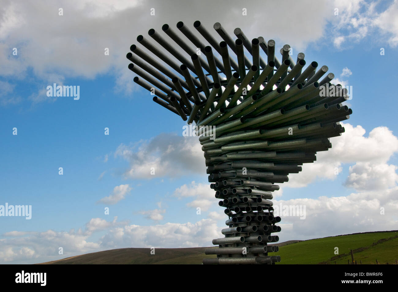 The Singing Ringing Tree Panopticon high on the moors above Burnley in ...