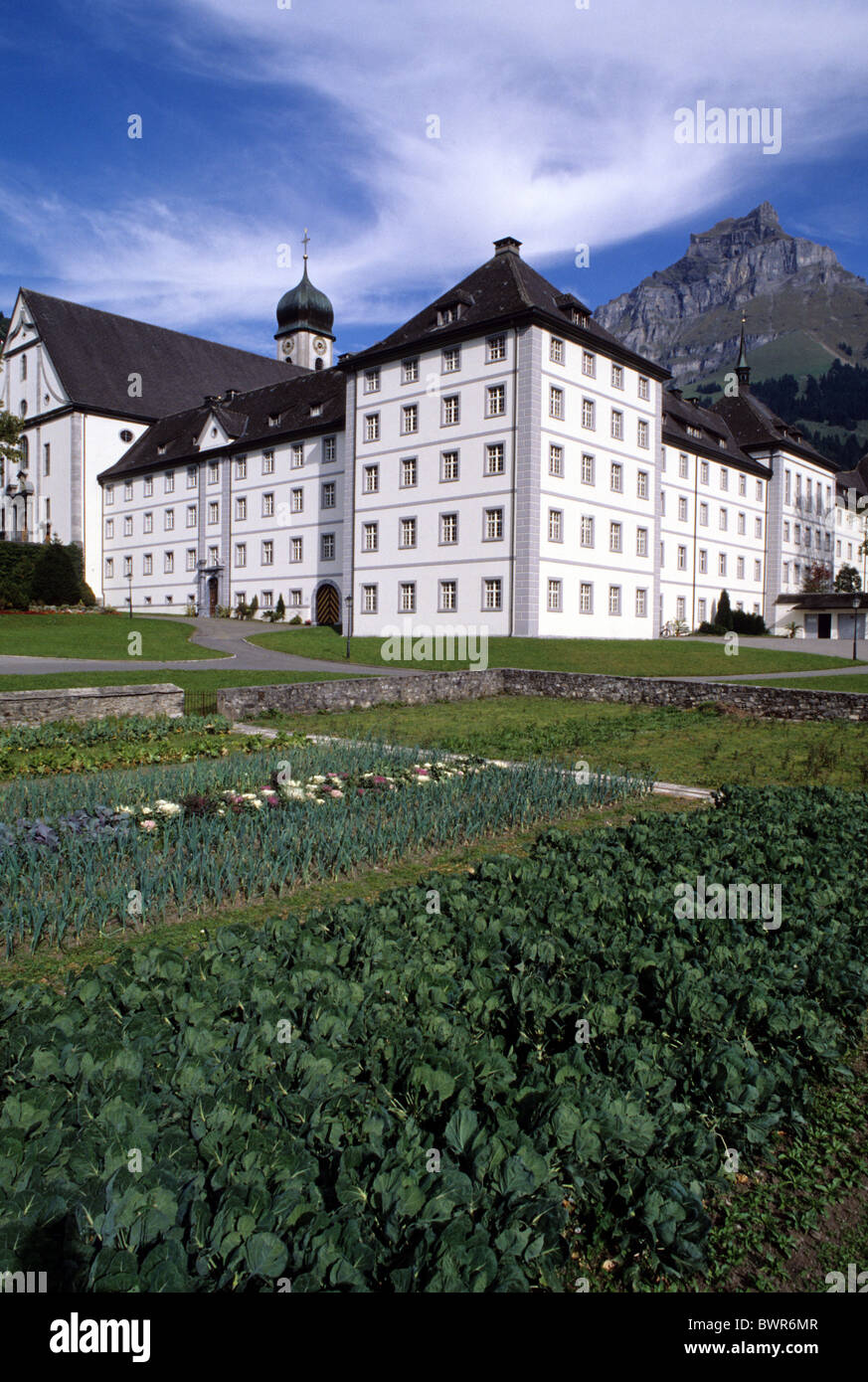 Switzerland Europe Engelberg Canton Obwalden Engelberg Abbey ...