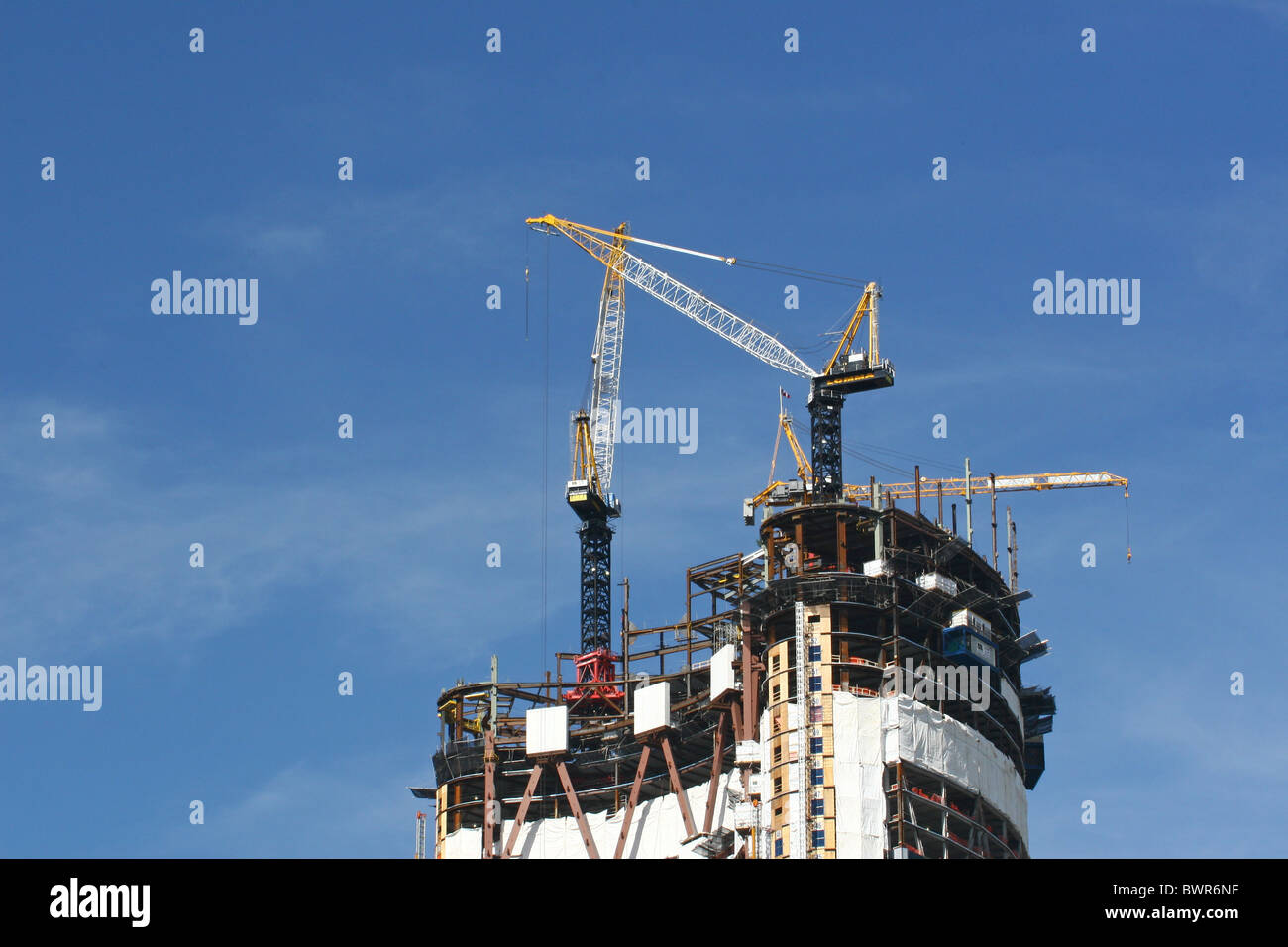 Construction of "The Bow" in downtown Calgary, Alberta, Canada Stock ...