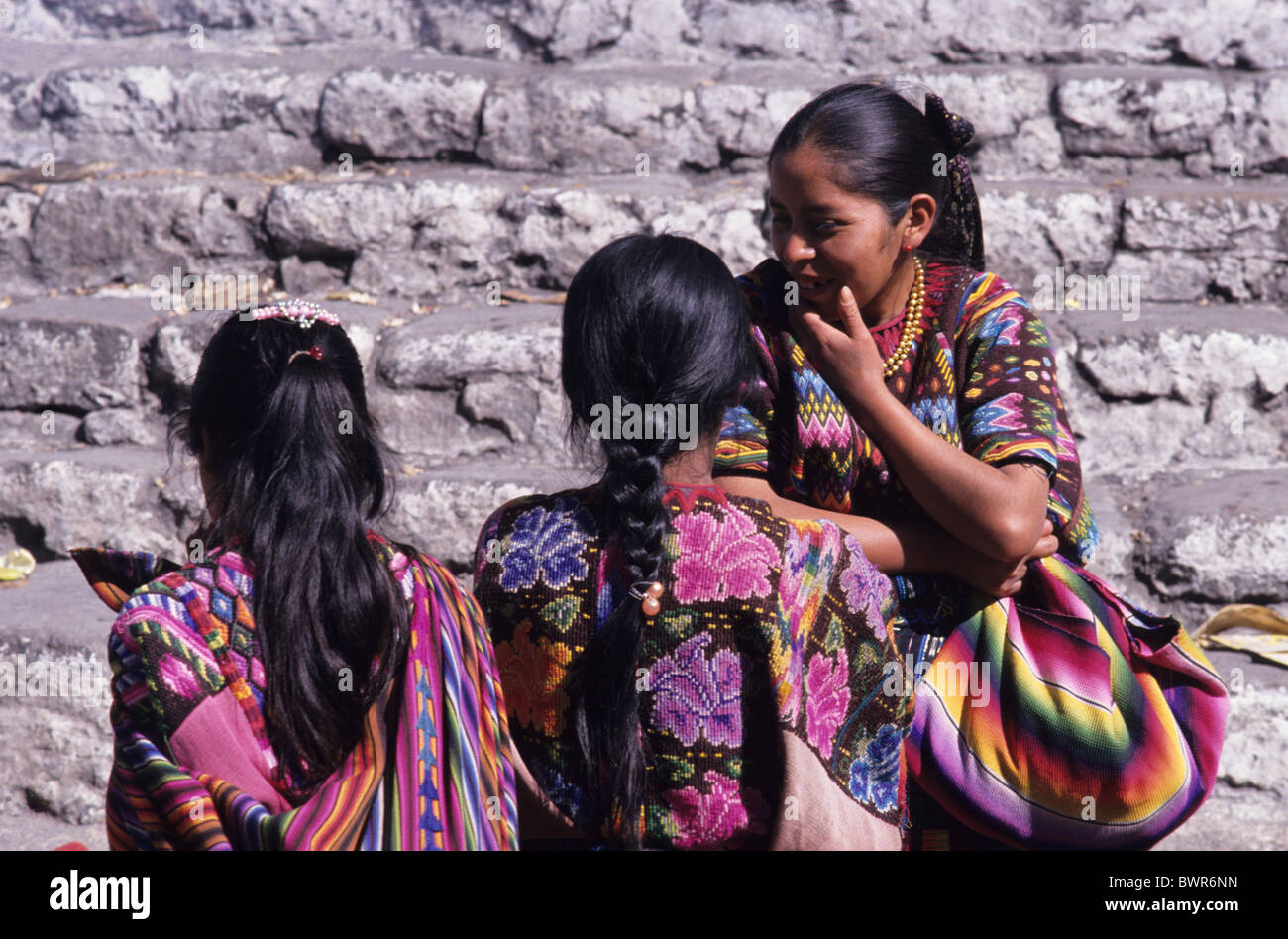 Guatemala Maya women Chichicastenango El Quiché department traditional ...
