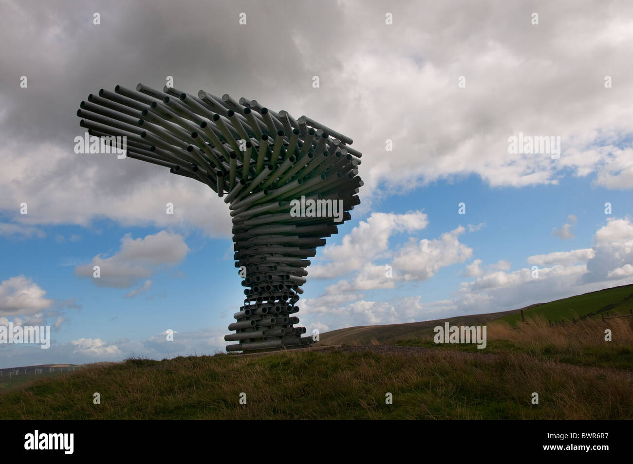 The Singing Ringing Tree Panopticon high on the moors above Burnley in ...
