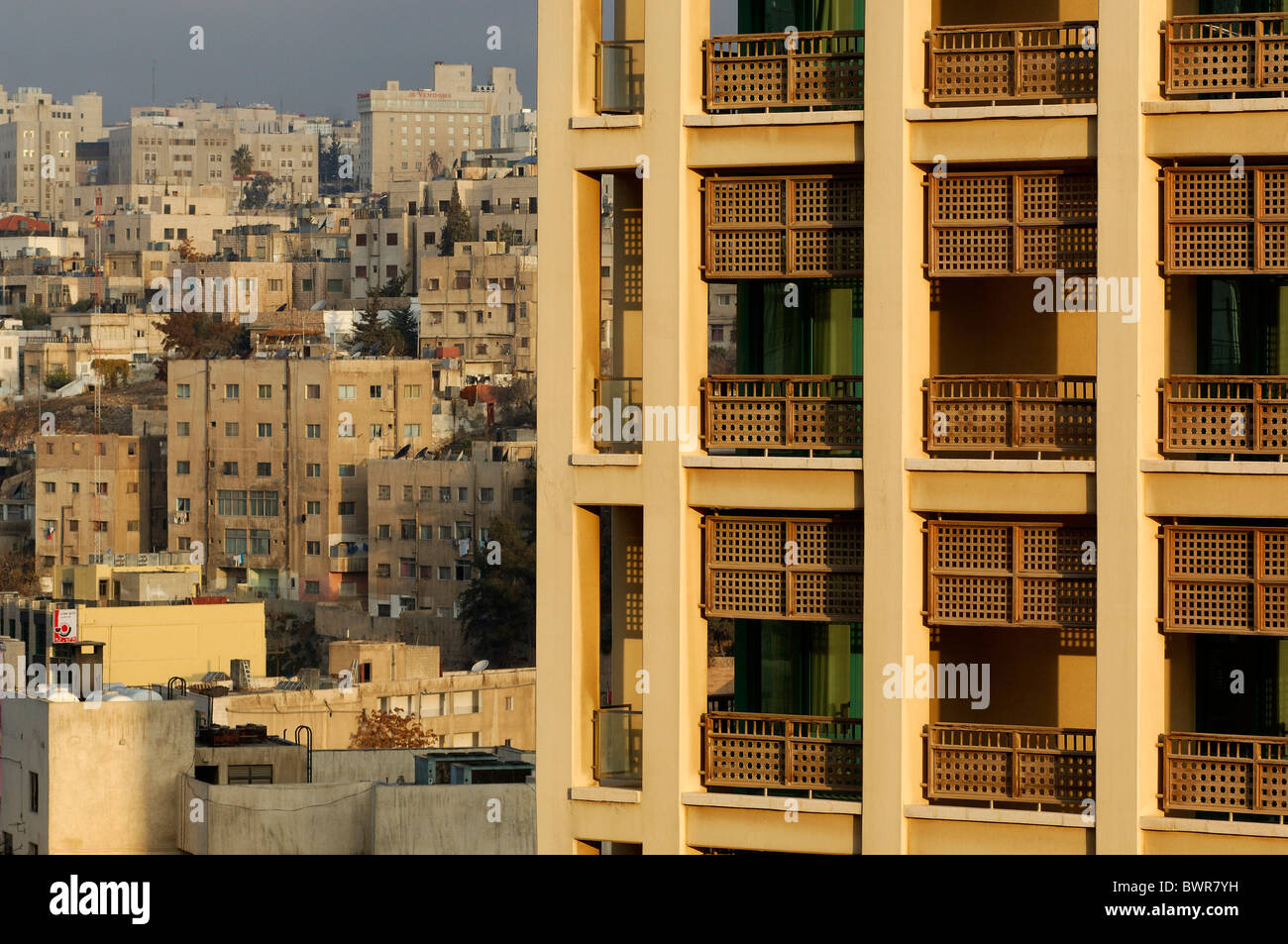 Jordan Amman Middle East town city houses high rise buildung Stock ...