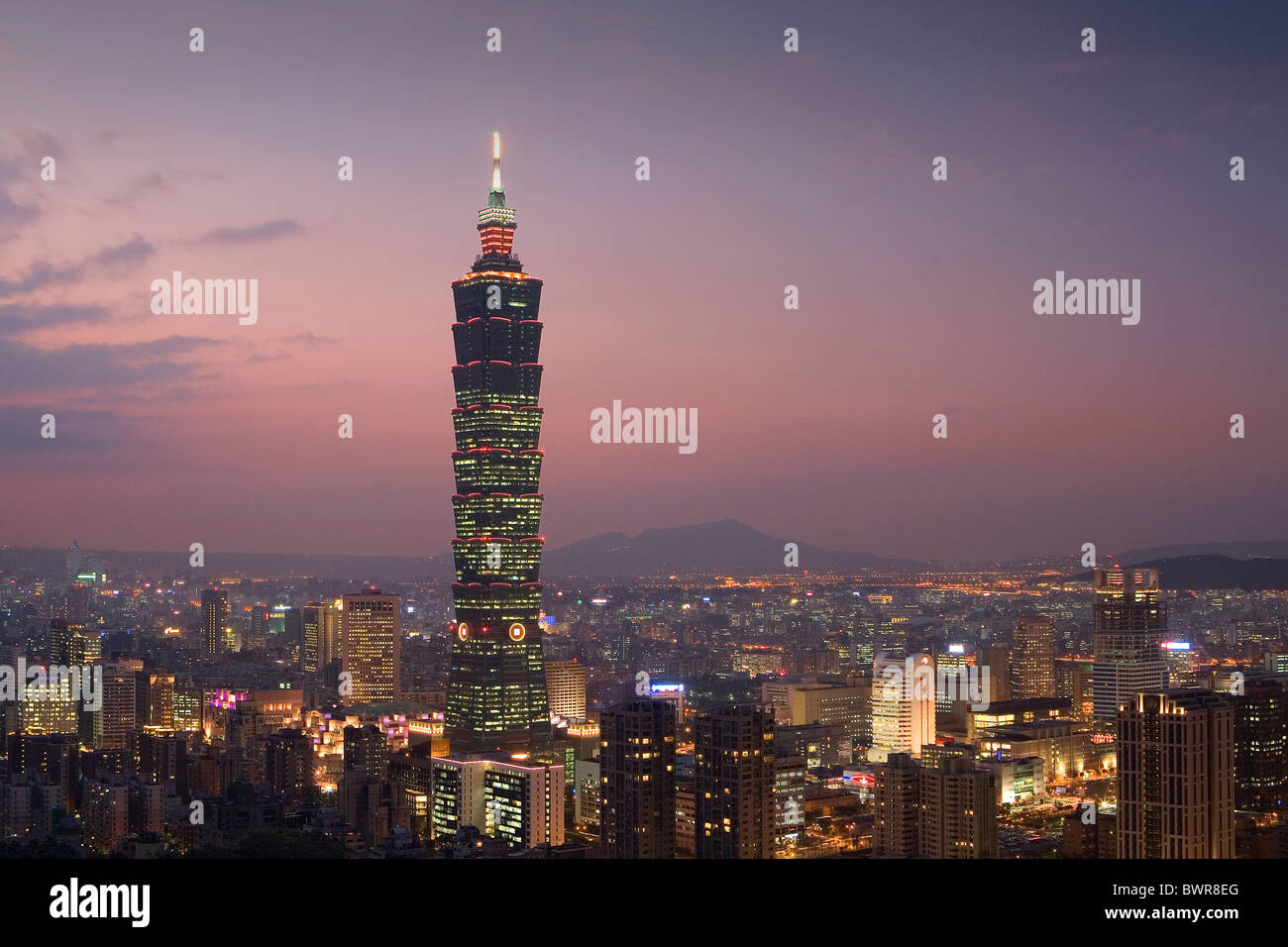 Taiwan Taipei City Taipei 101 Asia Taipei Financial Center architecture ...