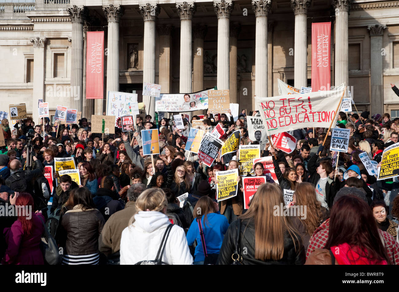 Tuition fees protest 2010 hi-res stock photography and images - Alamy