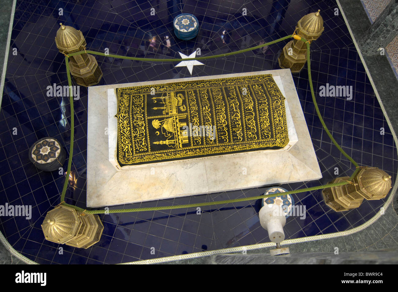 Indian Ocean Comoros Anjouan island town Domoni Mosque Mausoleum Indoor ...