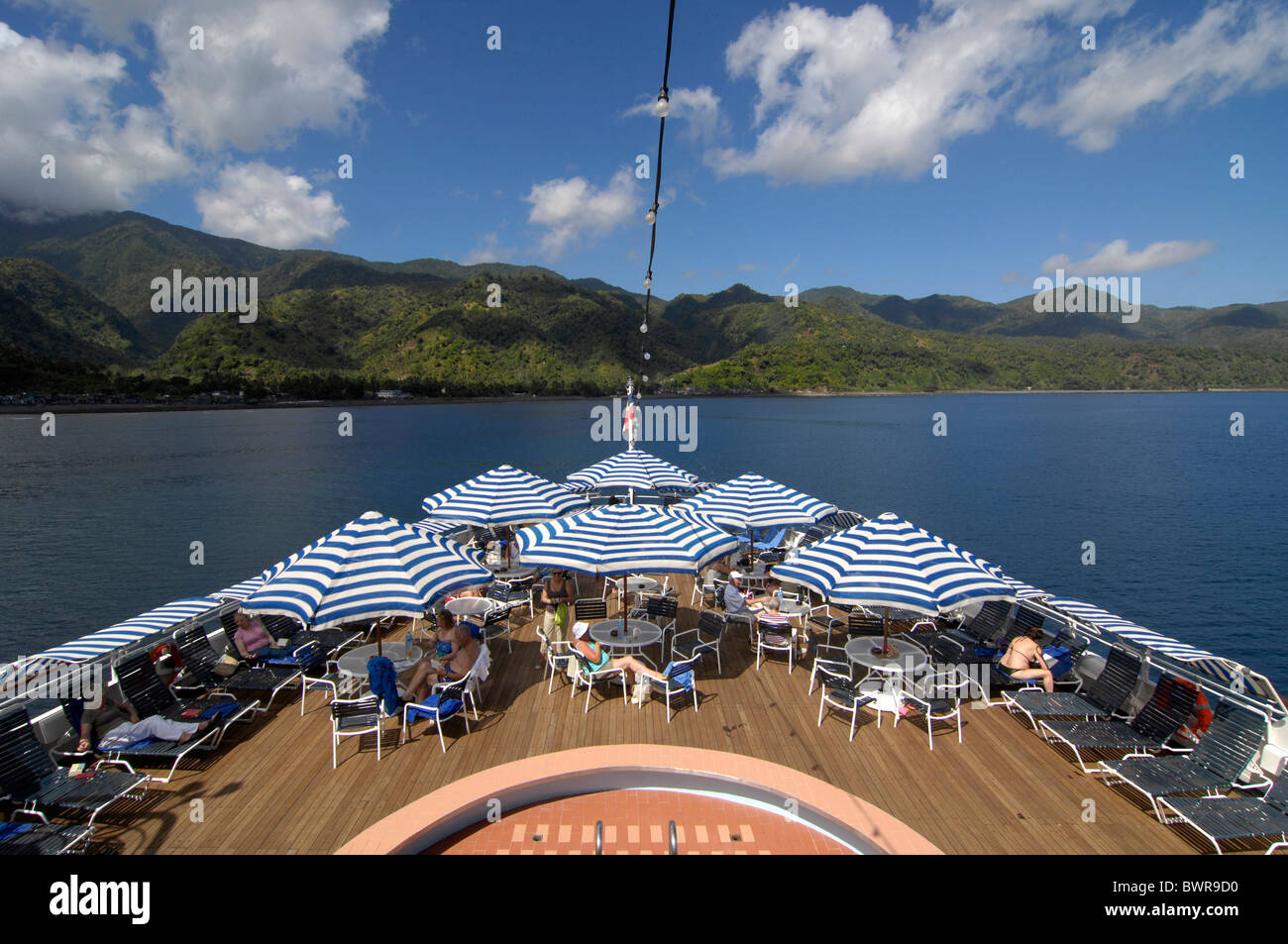 Indian Ocean Comoros Anjouan island MS Royal Star offshore Cruise ship ...