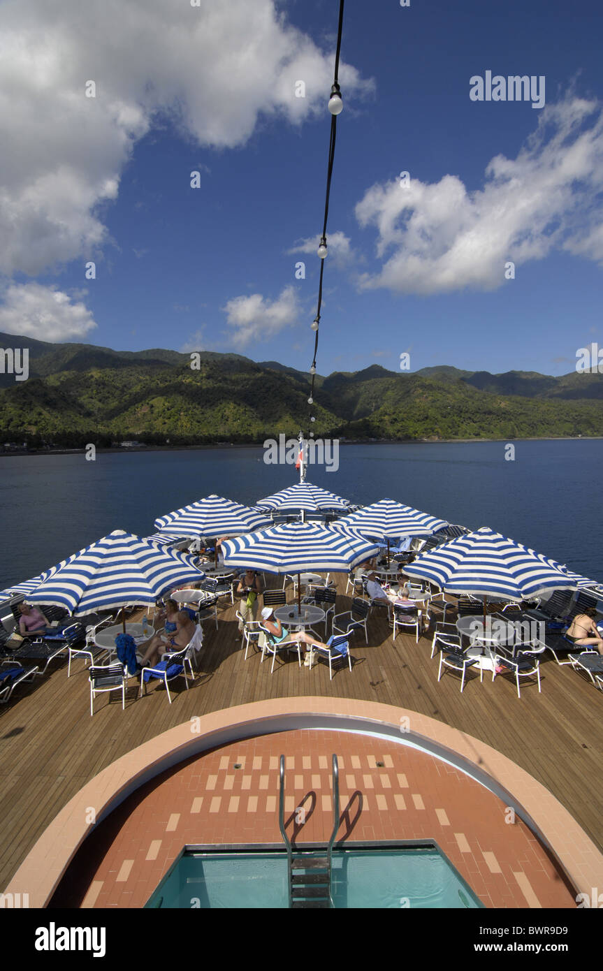 Indian Ocean Comoros Anjouan island MS Royal Star offshore Cruise ship ...