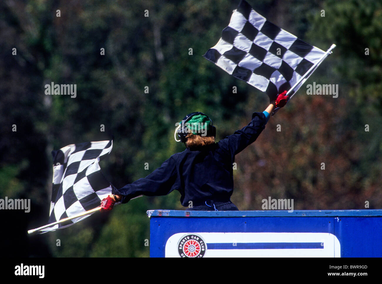 Auto racing checkered flag Stock Photo - Alamy