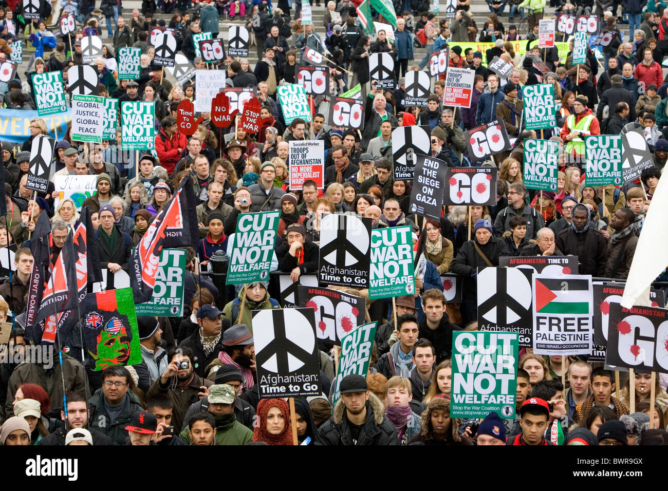 Protest against the war in Afghanistan Stock Photo - Alamy