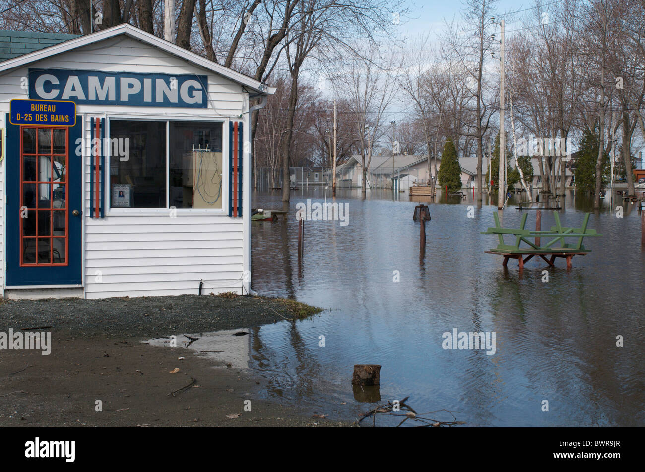 Campsite flooded hi-res stock photography and images - Alamy